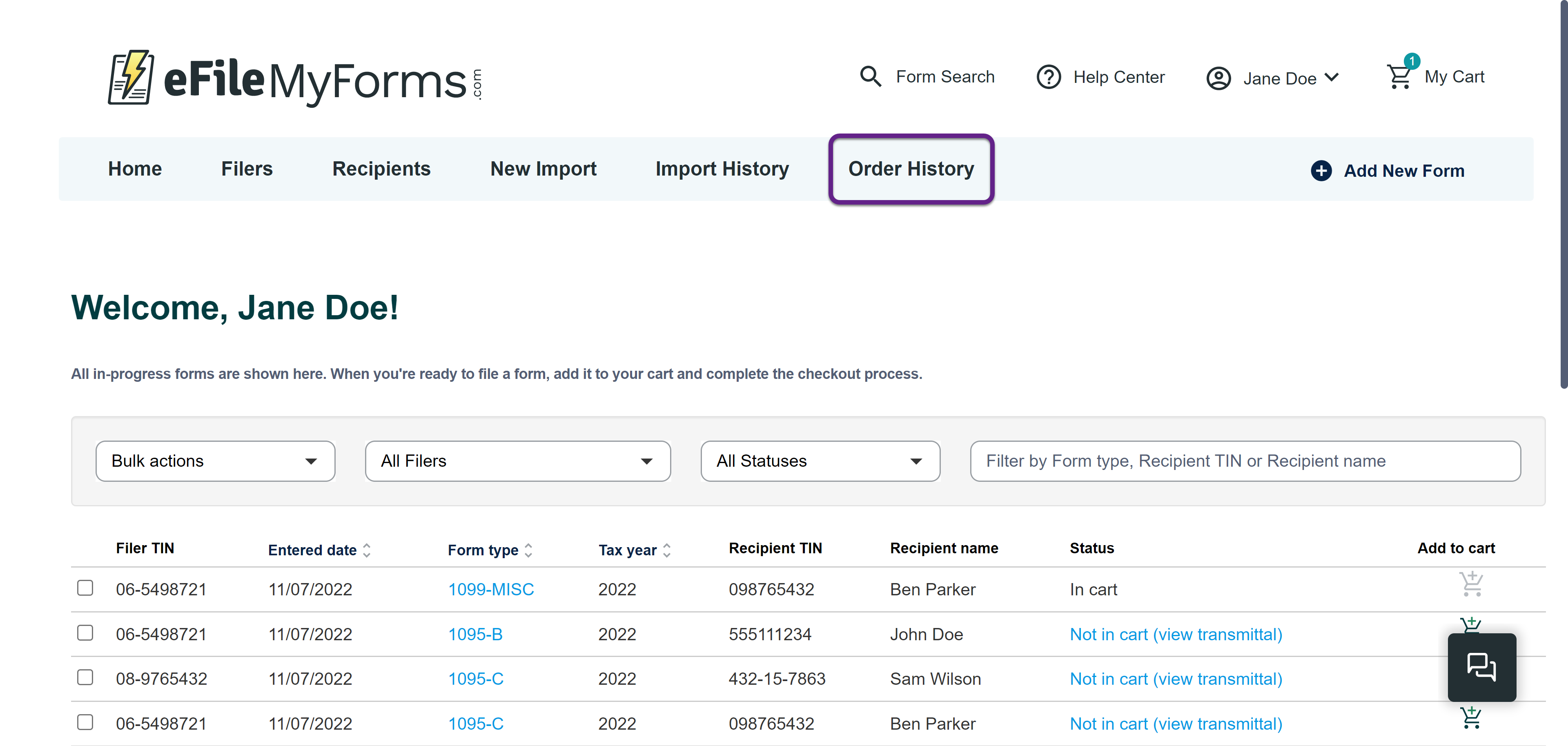 How to create reports – eFileMyForms
