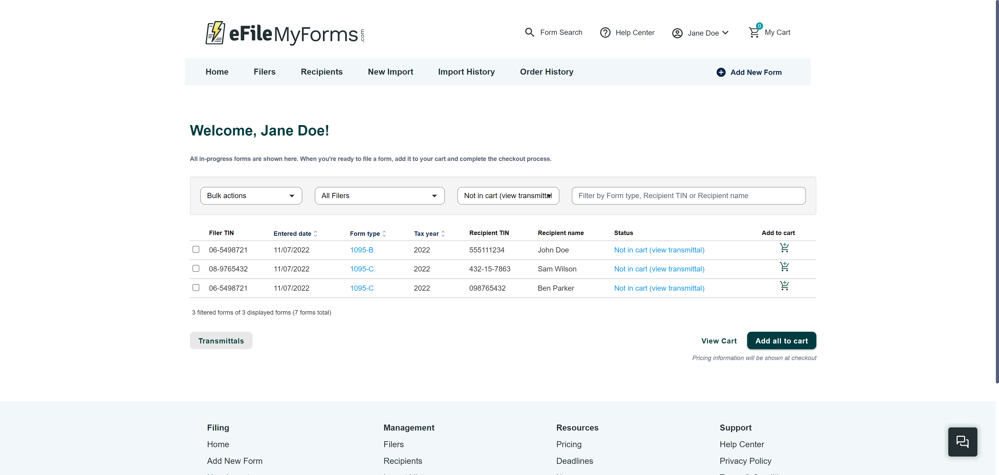 How to complete your 1094 transmittal for ACA 1095 forms – eFileMyForms